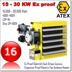 Alp-ETA-EX30 Heater Unit Ex Proof Fanlı Isıtıcı 30KW 4.000m3/h – Alfa Jet