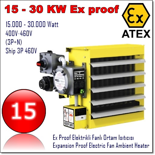 Alp-ETA-EX30 Heater Unit Ex Proof Fanlı Isıtıcı 30KW 4.000m3/h – Alfa Jet